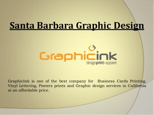 Santa Barbara Graphic Design
