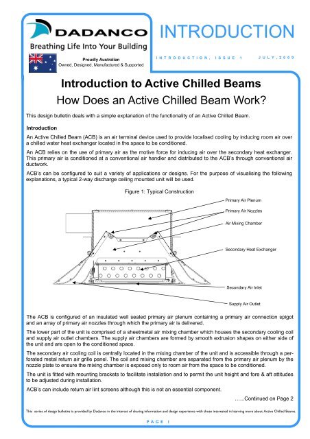 Dadanco Active Chilled Beams - The Best Picture Of Beam