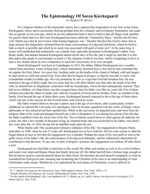 Philosopher Kierkegaard Quotes 15 Deep Philosophy Quotes From “Soren