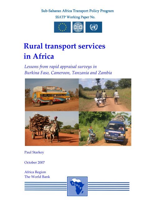 Rural transport services in Africa - Practical Action