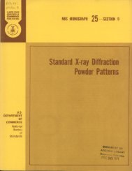 Standard X-ray Diffraction Powder Patterns