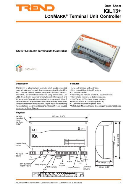 IQL13+ Data Sheet - Trend