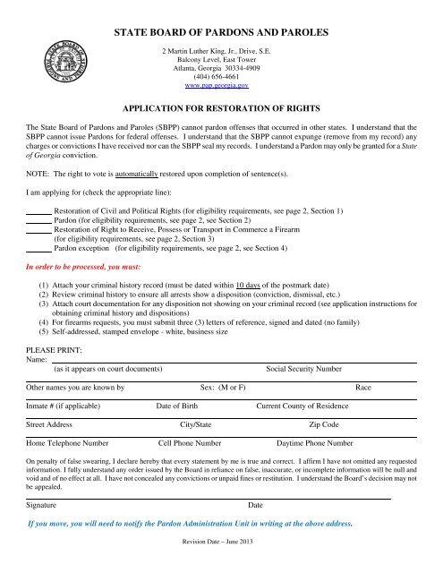 State Board of Pardons and Paroles - Georgia.gov