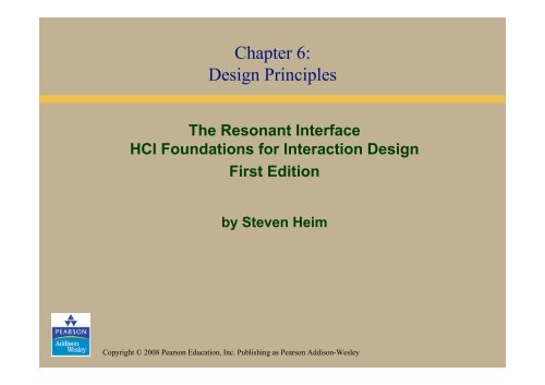 Chapter 6: Design Principles