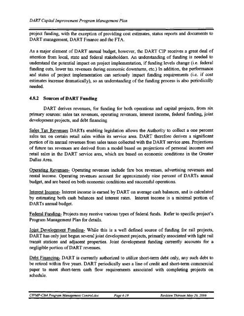 DART Capital Improvement