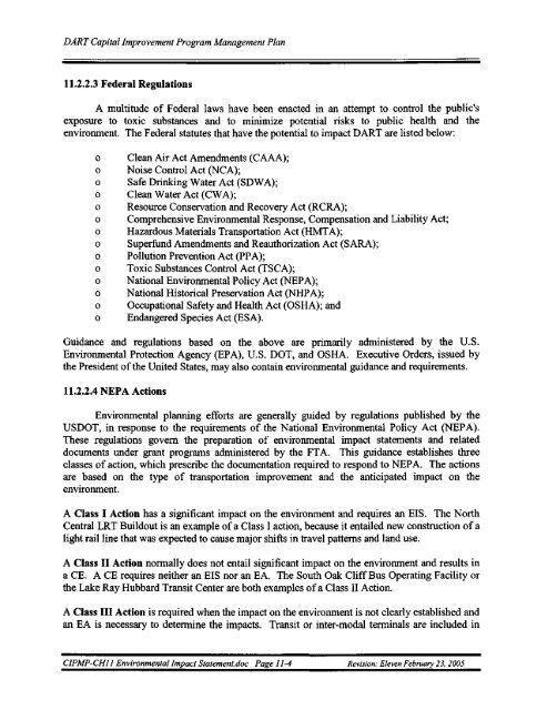 DART Capital Improvement