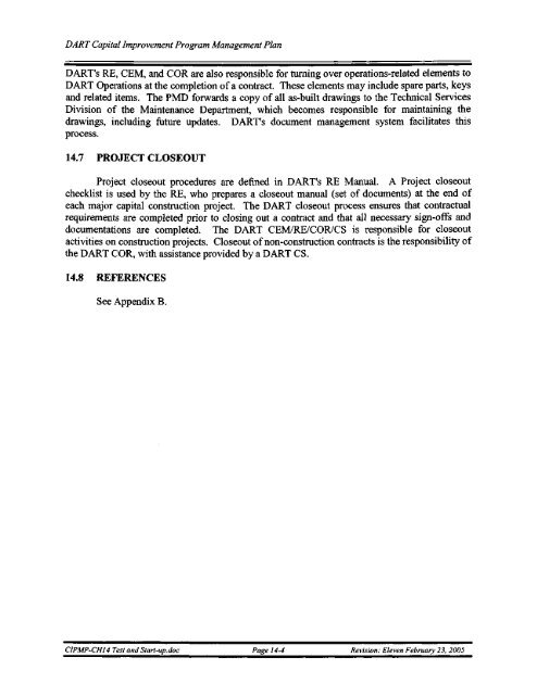 DART Capital Improvement