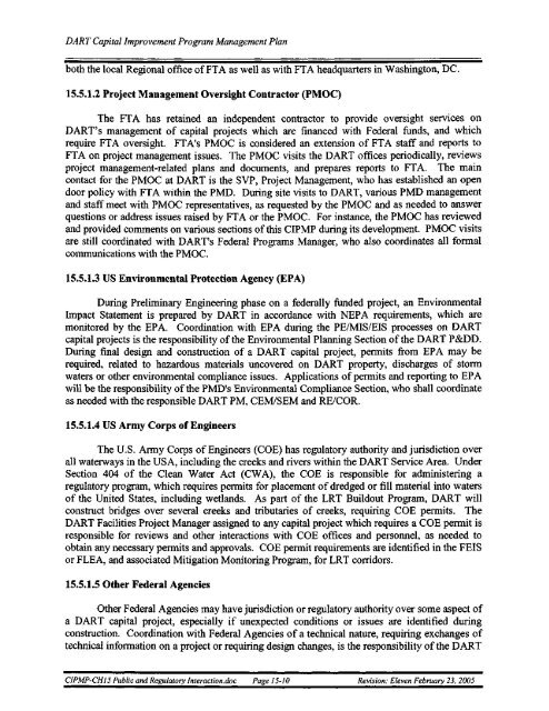 DART Capital Improvement