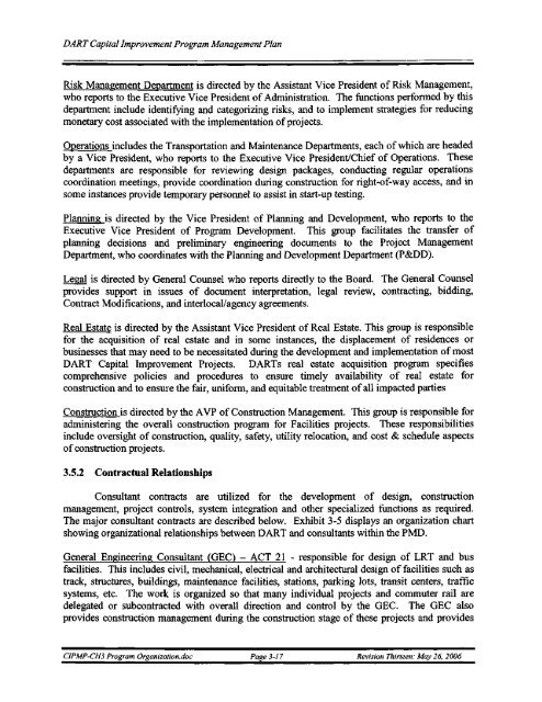 DART Capital Improvement