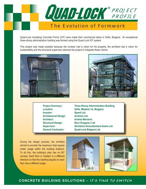 The Evolution of Formwork - Quad-Lock Building Systems