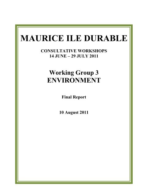 Environment-Pollution - Government of Mauritius