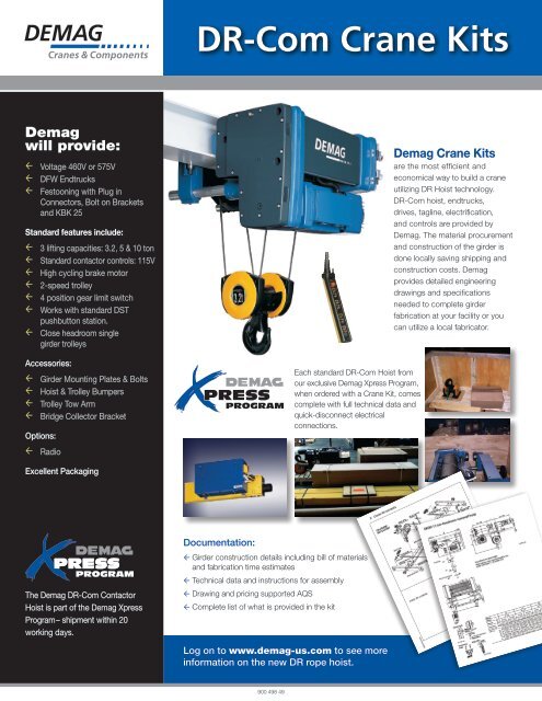 Dr-Com Crane Kits - Demag Cranes & Components