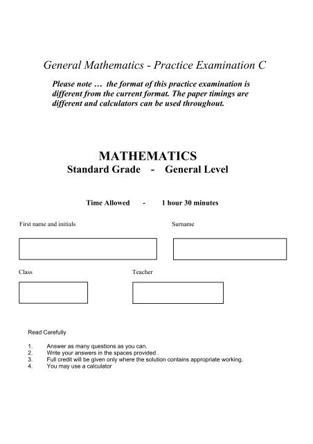 General Mathematics - Practice Paper C.pdf