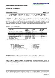 Indorama Eleme Petrochemicals Limited HIGH DENSITY PE ...