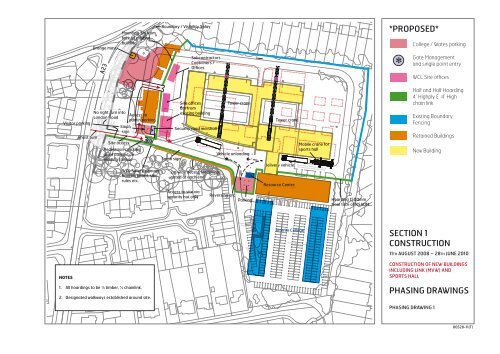 *ProPosed* PhAsing drAwings seCTion 1 ConsTruCTion - Wates