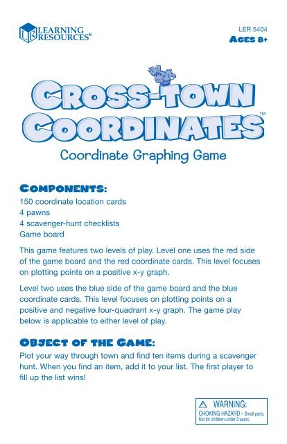 Coordinate Graphing Game - Learning Resources