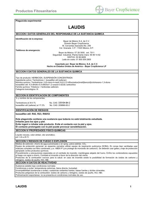 LAUDIS - Bayer CropScience Mexico