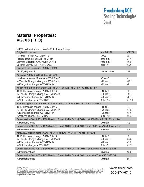 Material Properties_VG708 (FFO)x - Simrit