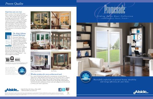 Promenade Sliding Patio Door - Alside