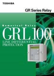instruction manual overcurrent protection relay grd110 - Toshiba