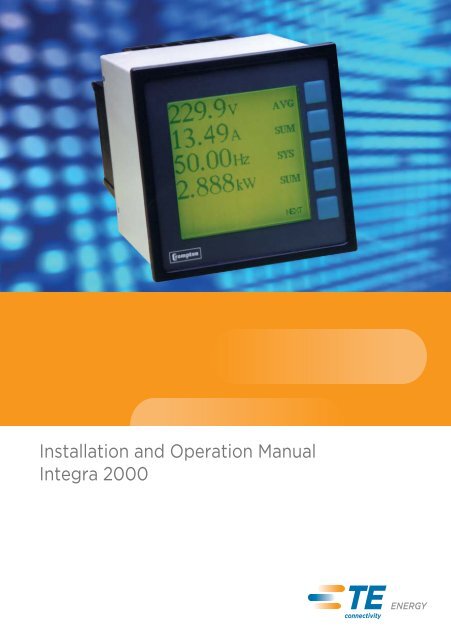 Integra 2000 Installation - Crompton Instruments