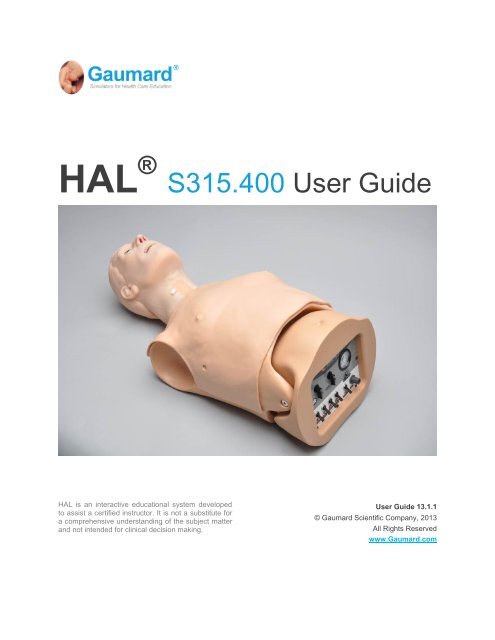 S315.400 User Guide - Gaumard