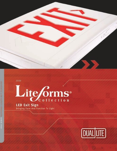Liteforms Collection LX Series LED Exit Sign - Dual-Lite