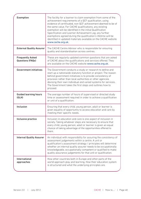 ExemptionExternal Quality exemptionexternal-quality