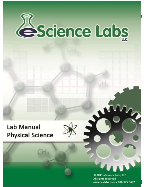 Lab 5: Molecular Models - eScience Labs Lab 5: Molecular Models - eScience Labs