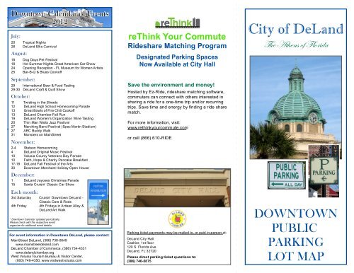 Downtown DeLand Parking Map - City of DeLand