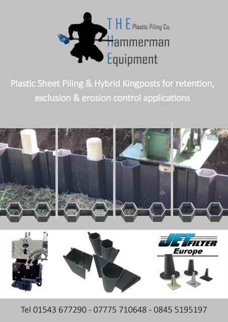 THE Plastic Piling Co Range of Plastic Sheet Piling