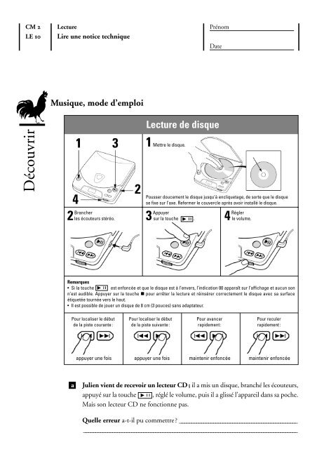 Lire une notice technique