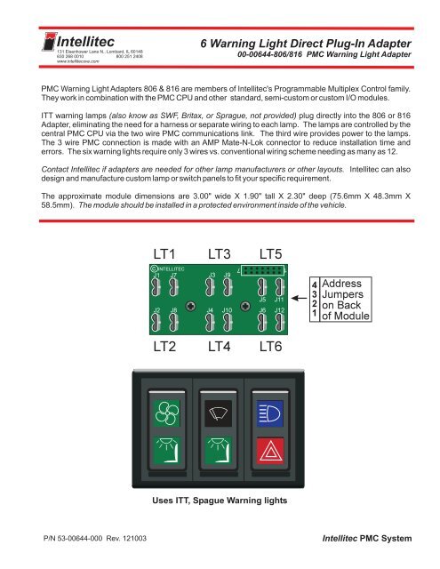6 Warning Light Direct Plug-In Adapter - Fleming Sales OEM Products