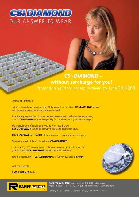 CSi-DIAMOND - Rampf Formen GmbH