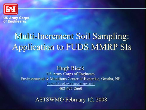 Multi-Increment Soil Sampling: Application to FUDS MMRP SIs