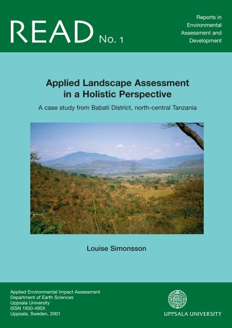 Applied Landscape Assessment in a Holistic Perspective