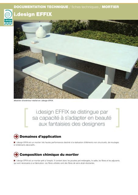 Effix Design - Ciments Calcia