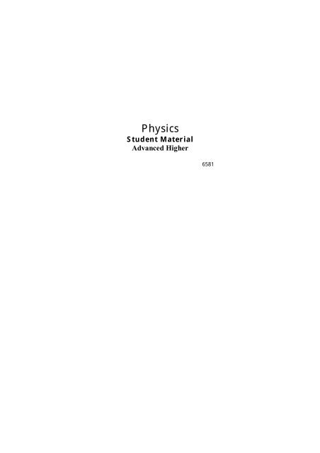 Physics - Queensferry High School