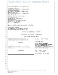 Plaintiff's Witness List