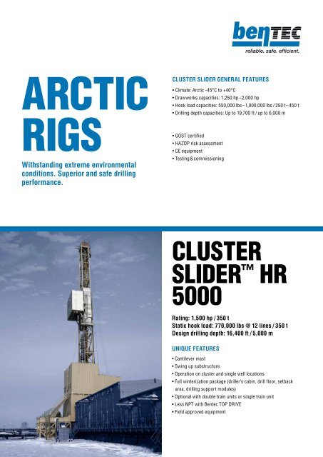 arCtiC rigs - Bentec