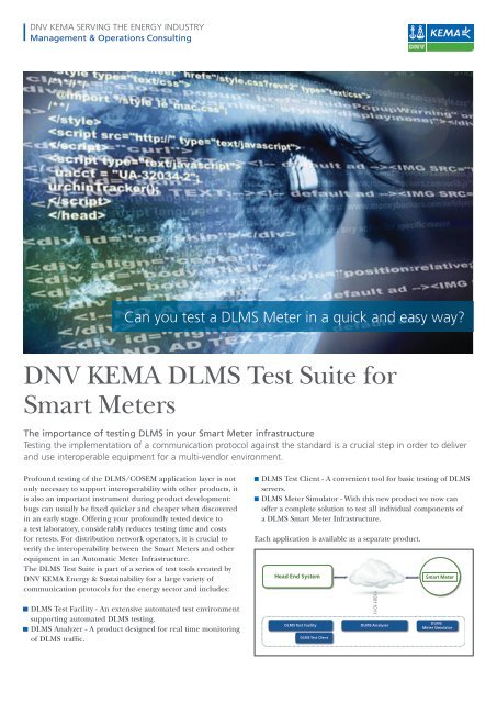 DNV KEMA DLMS Test Suite for Smart Meters
