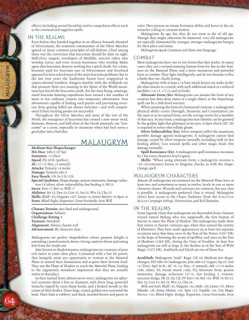 MALAUGRYM 64 effects (inc