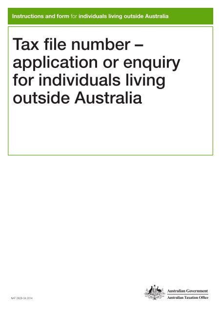 Tax file number - Australian Taxation Office