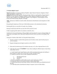 Sample Position Papers - Montessori Model United Nations