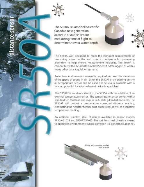 SR50A Sonic Ranging Sensor Brochure - Campbell Scientific