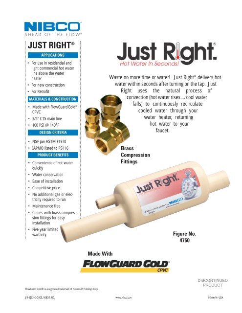 JUST RIGHT® - Nibco