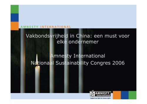 Anna Pot, Amnesty - Duurzaam Ondernemen