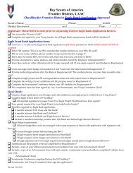 Eagle Project Checklist