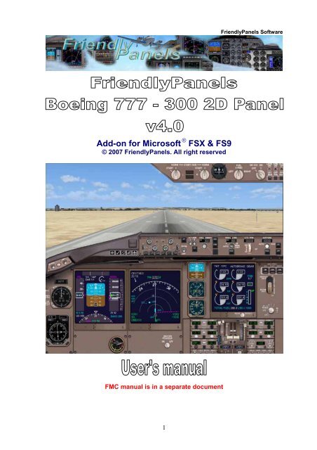 B 777-300 - FriendlyPanels