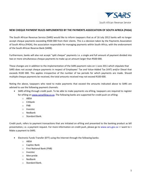 new cheque payment rules implemented by the payments